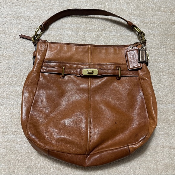 Coach | Bags | Coach Chelsea Ashlyn Leather Hobo Bag Brown Purse ...